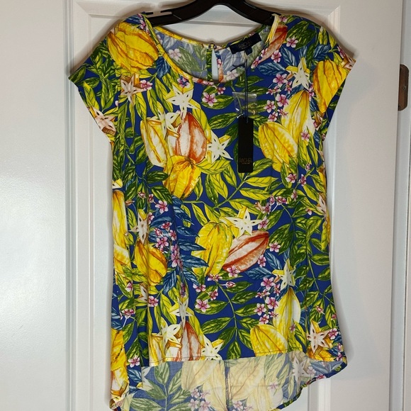 RACHEL Rachel Roy | Tops | New Rachel Roy Floral Spring High Low Blouse ...